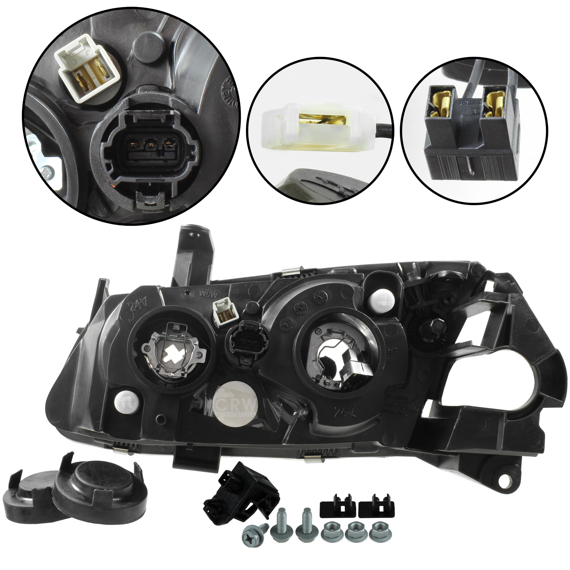 Scheinwerfer Set für Nissan Almera N16 Bj. 2000-09/2002 weiß mit ...