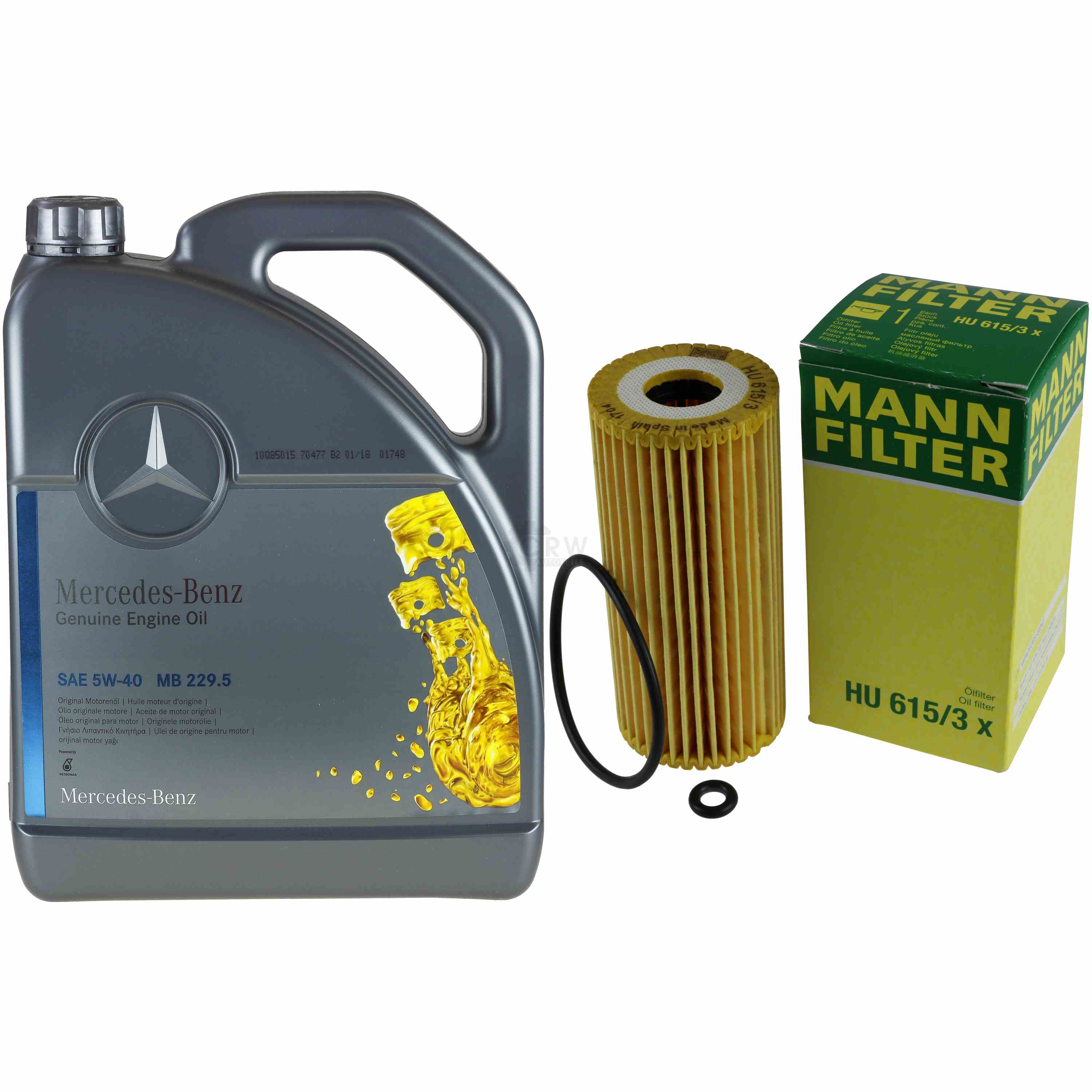 5L INSPECTION SET Mercedes 229 5 Engine Oil 5W 40 MANN Oil Filter 5L INSPECTION SET Mercedes 229 5 Engine Oil 5W 40 MANN Oil Filter