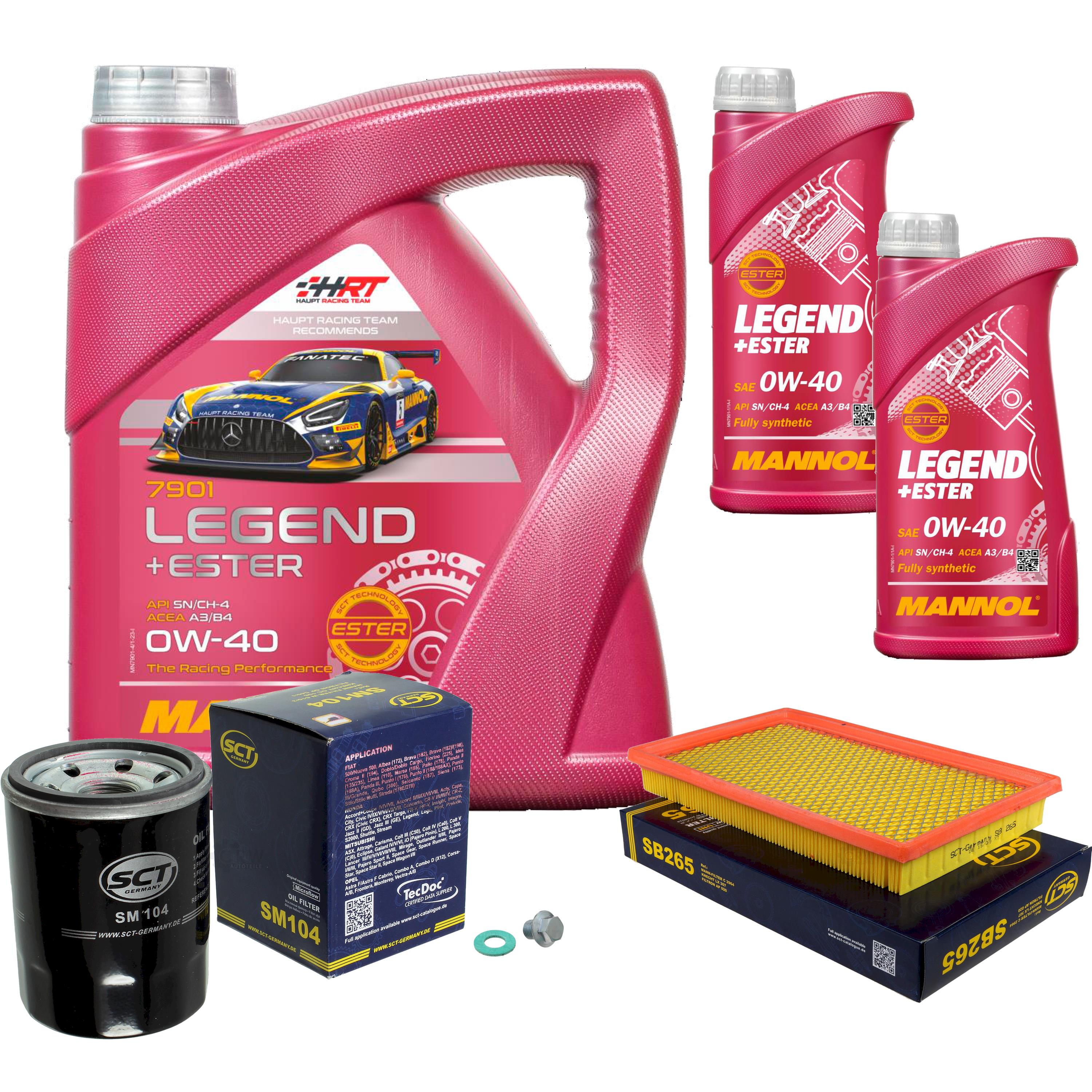 SCT Inspektionspaket 6 L MANNOL Legend+Ester 0W-40 für Nissan Maxima ...