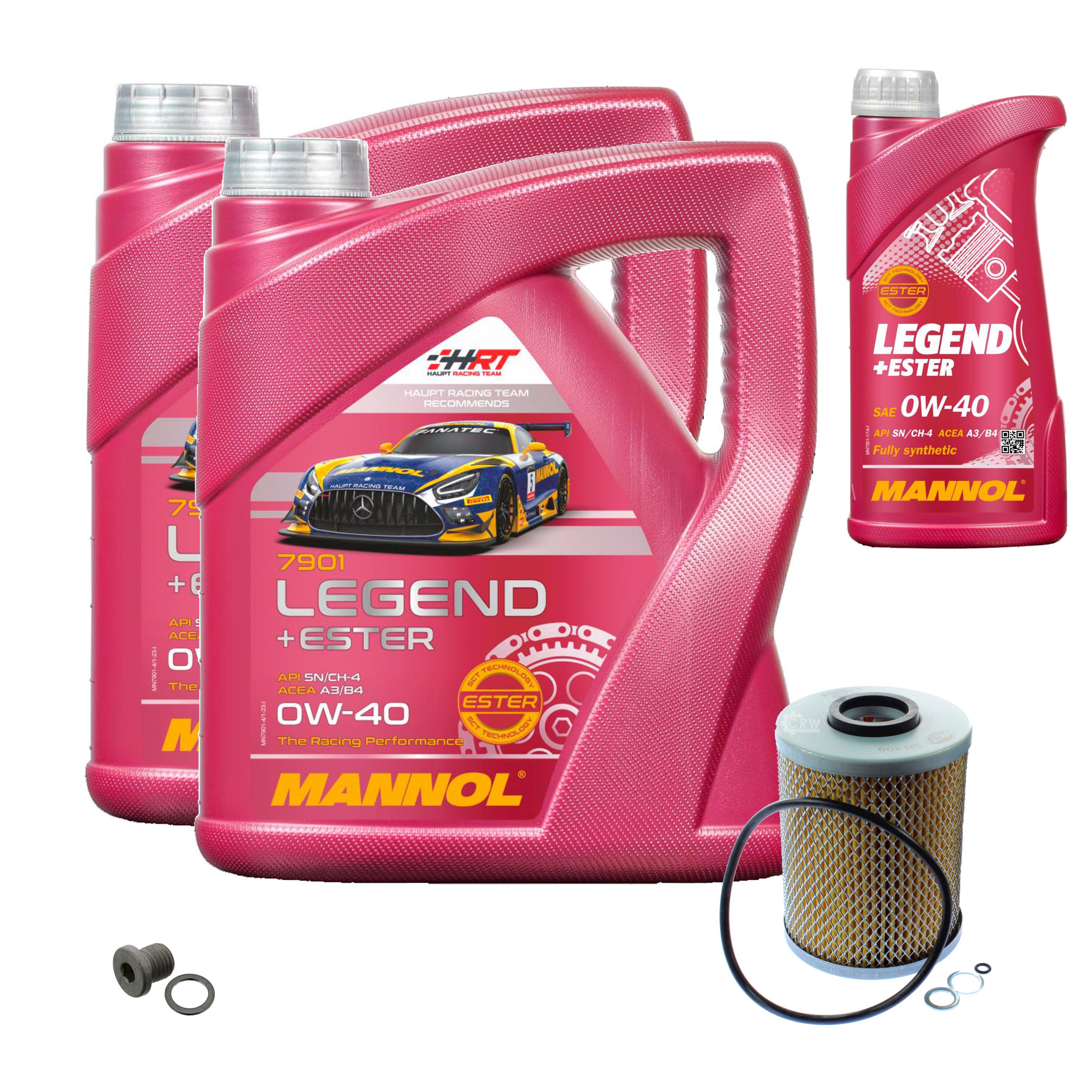 SCT Germany Oil Filter 9L MANNOL Legend+Ester 0W-40 for BMW X1 E84 ...