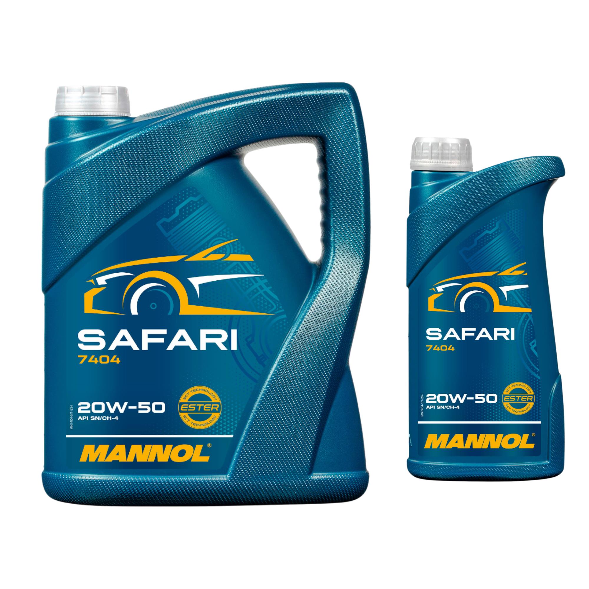 6 Litre mannol Safari 20W-50 huile moteur Api Sl/ Cf Moteur Oil Huile ...