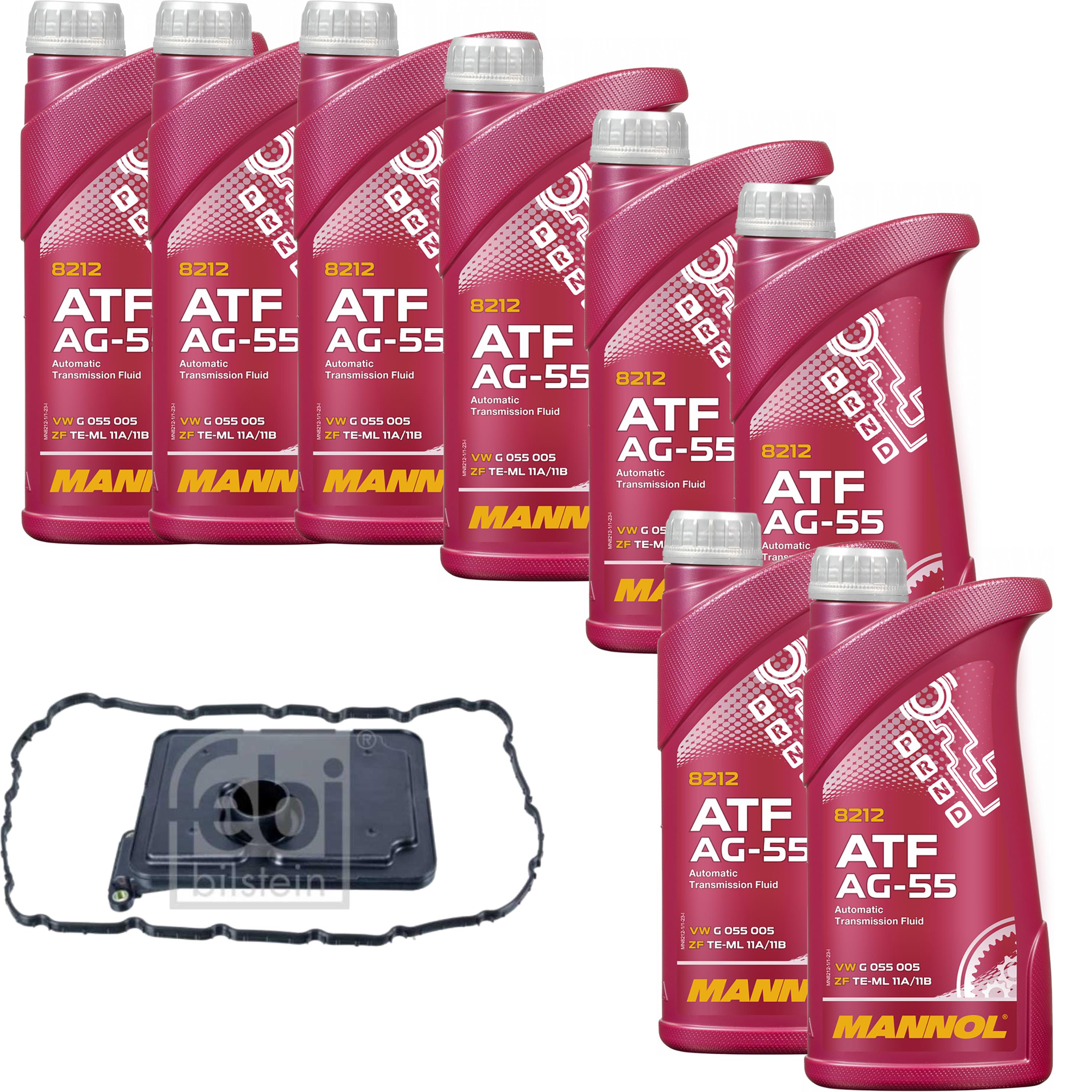 8 L mannol Olio Idraulico Atf AG55 Febi Filtro Olio Trasmissione per ...