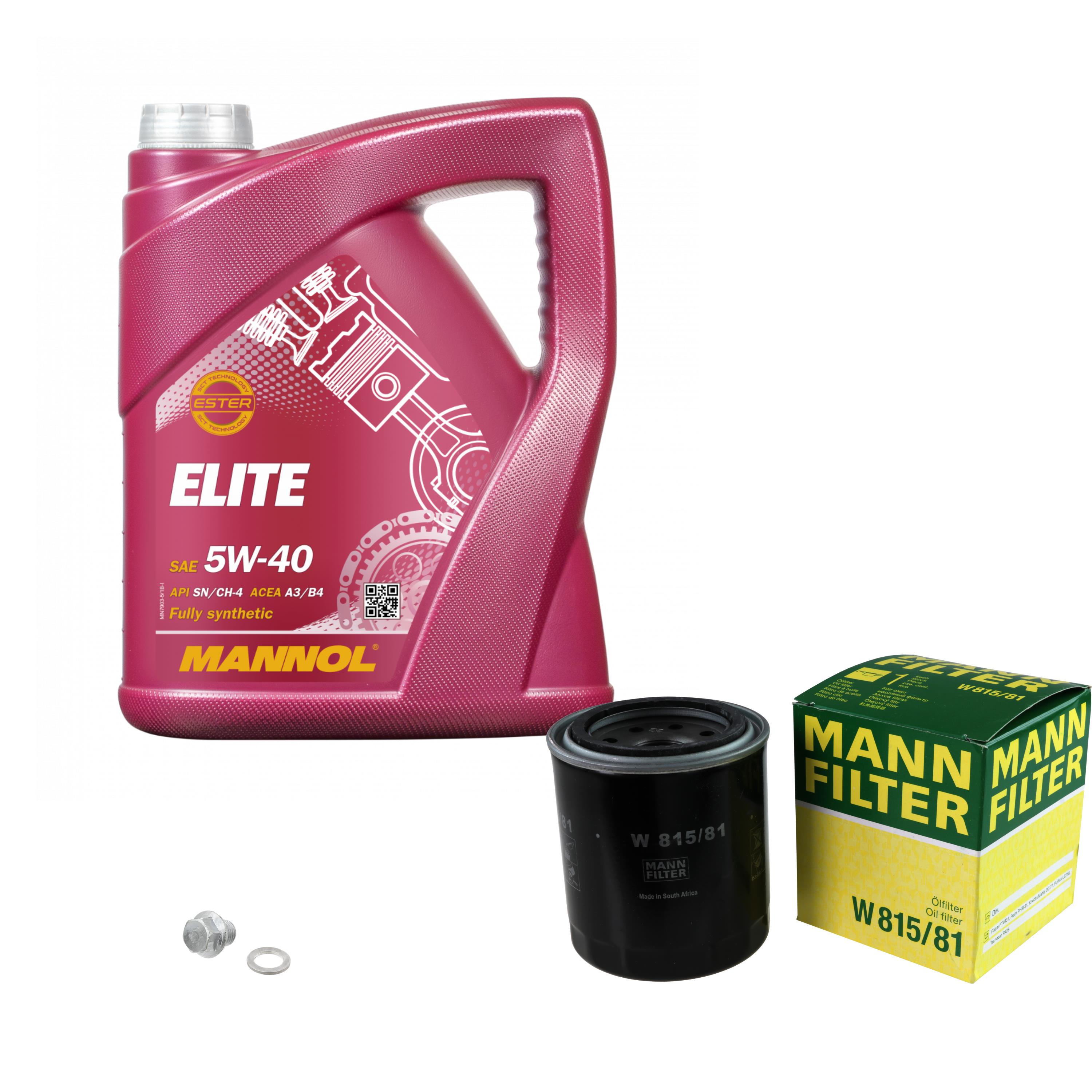 MANN-FILTER Ölfilter 5 L MANNOL 5W-40 Elite für Rover 200 Stufenheck 213 S | eBay.de